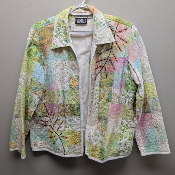 Yak Magik | Jackets & Coats | Yak Magik Pastel Patchwork Beaded Lace ...